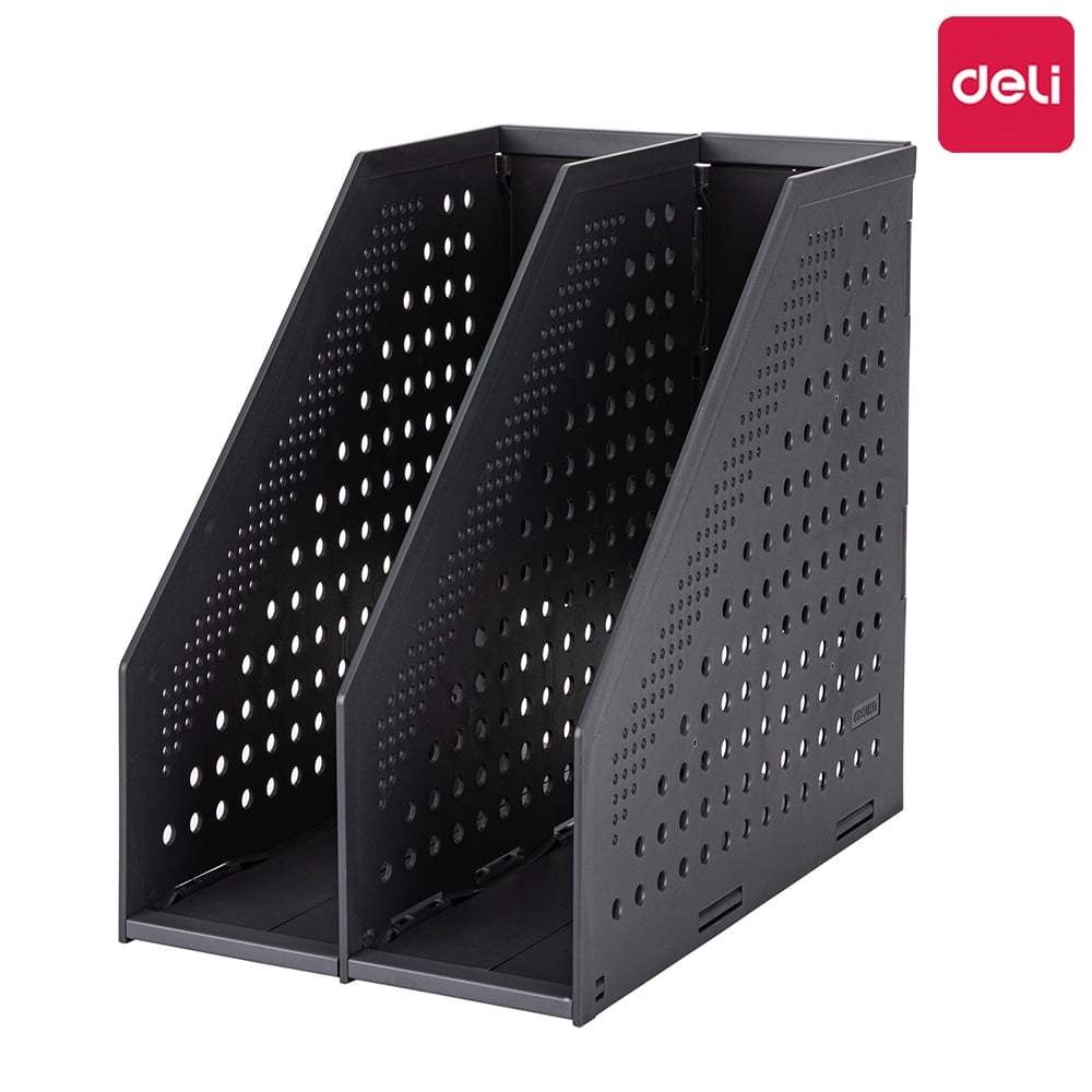 Deli Collapsible Magazine File Holder Magazine Rack Desk Organizer ...