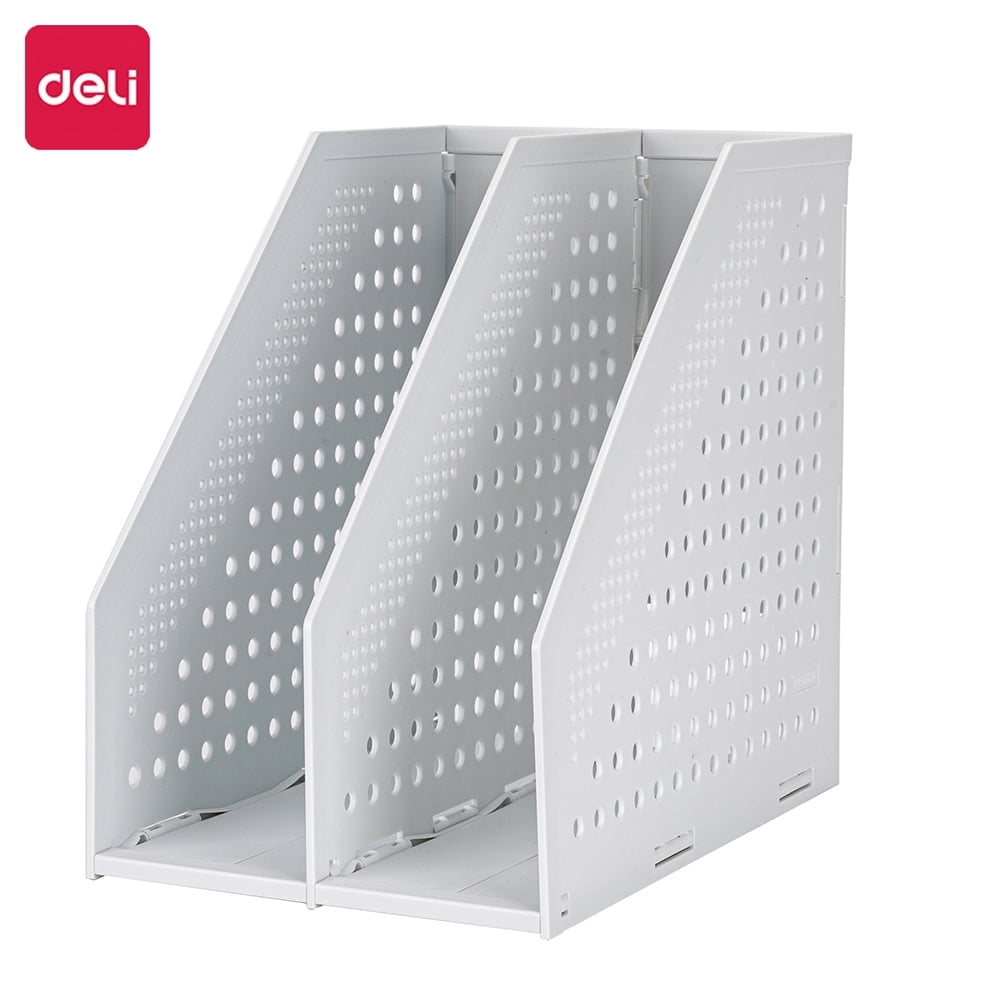Deli Collapsible Magazine File Holder Magazine Rack Desk Organizer ...