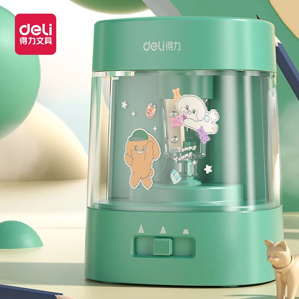 Deli Electric Pencil Sharpener Automatic Sharpener Pencil Battery ...