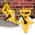 Deli 50M Engineering Ruler, Dual-Sided Soft Tape Measure, Durable ...