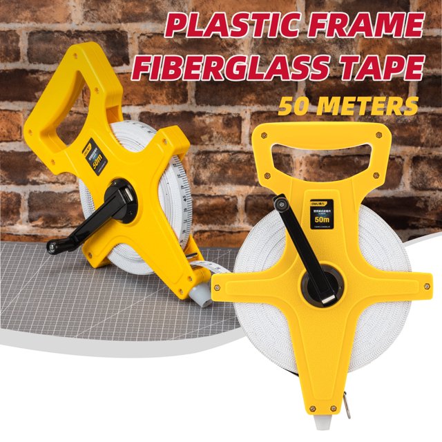 Deli 50M Engineering Ruler, Dual-Sided Soft Tape Measure, Durable ...