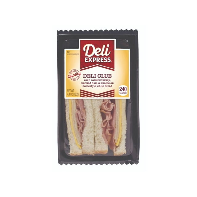 Deli Express Deli Club Wedge 4.4oz (PACK OF 10) - Walmart.com