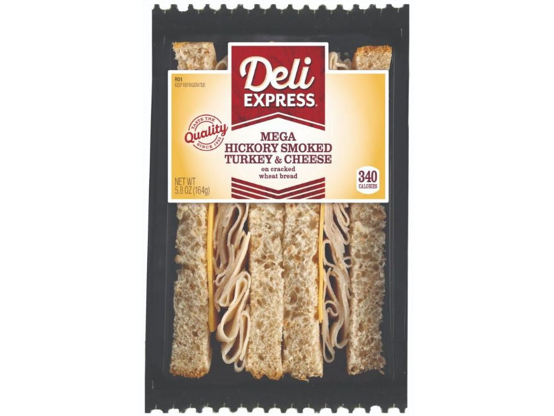 Deli Express Mega Smoked Turkey & Cheese 5.8oz (PACK OF 8) - Walmart.com