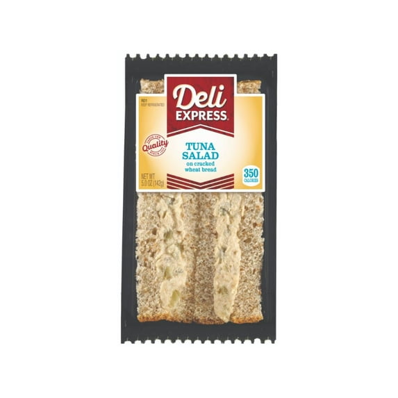 Deli Express Wheat Tuna Salad Sandwich 4oz - Finger Foods - 10 Pack ...
