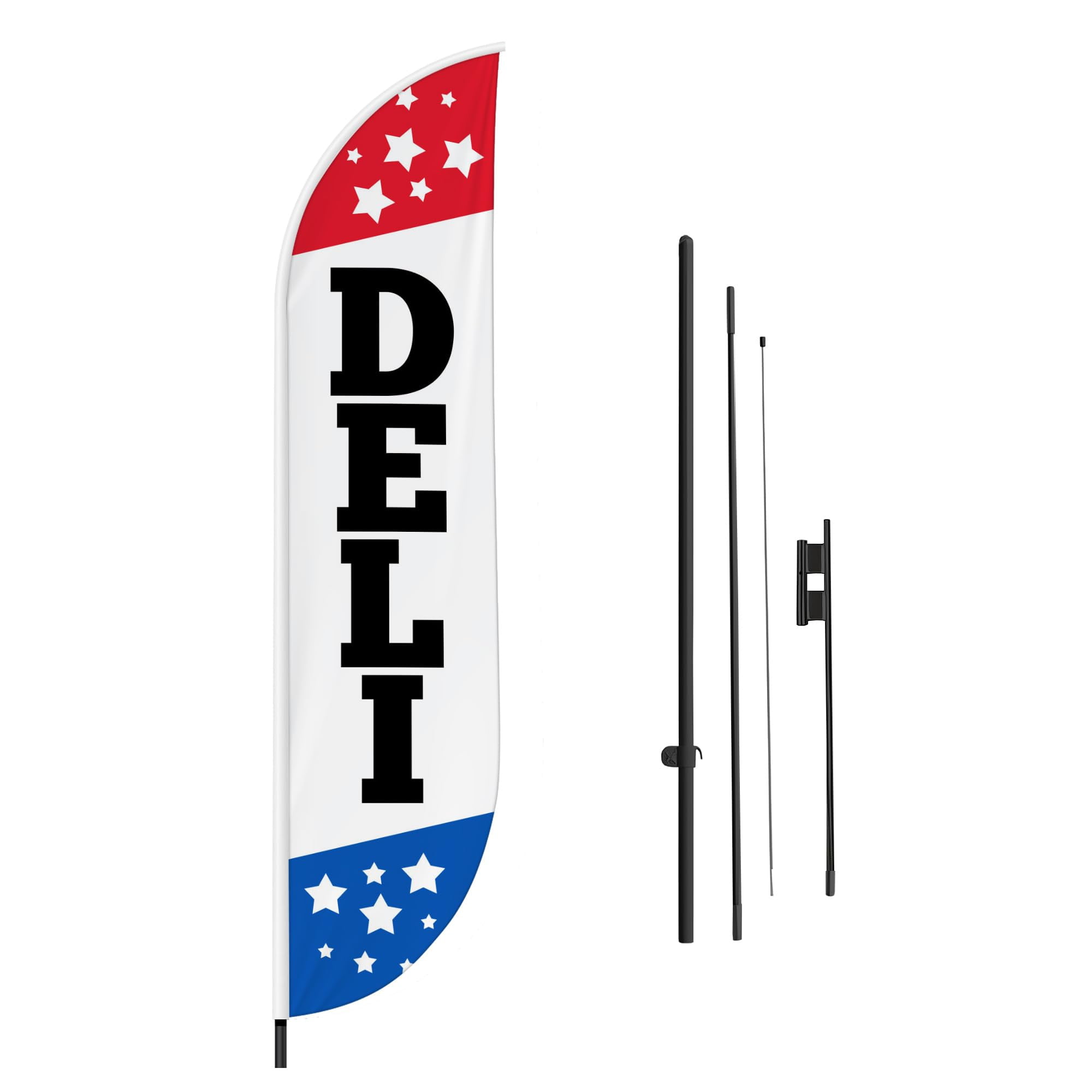 Deli Feather Flag(11.5feetX2.5feet) by DreamController | Outdoor ...