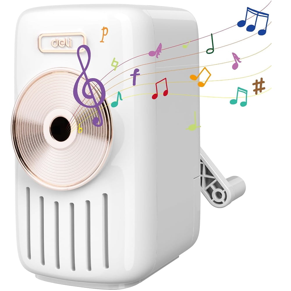 Deli Manual Pencil Sharpener, Music Themed Pencil Sharpener with ...