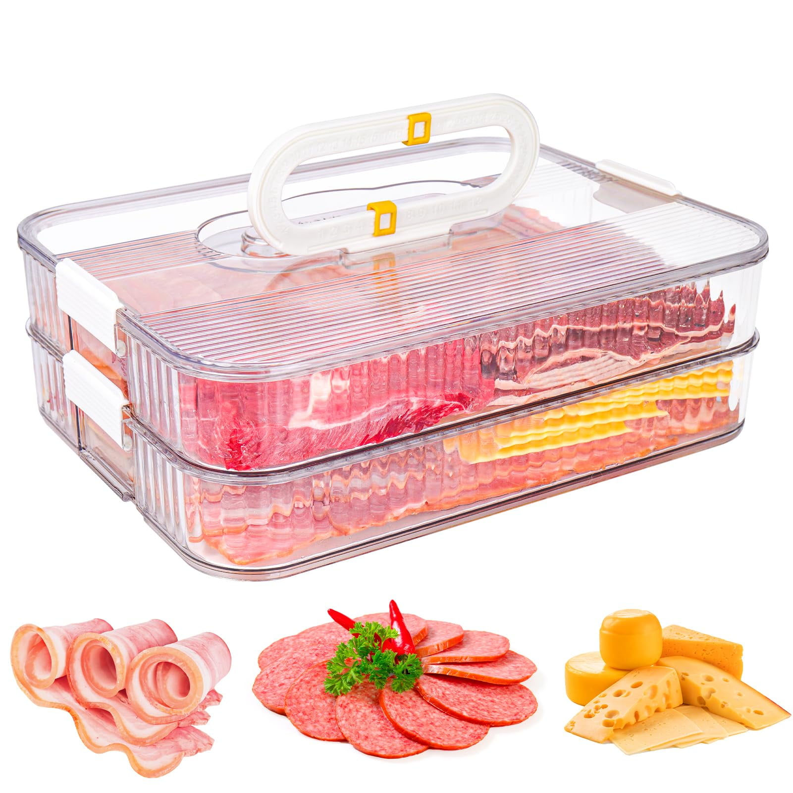 Deli Meat Container for Fridge, Lunch Meat Container for Refrigerator ...