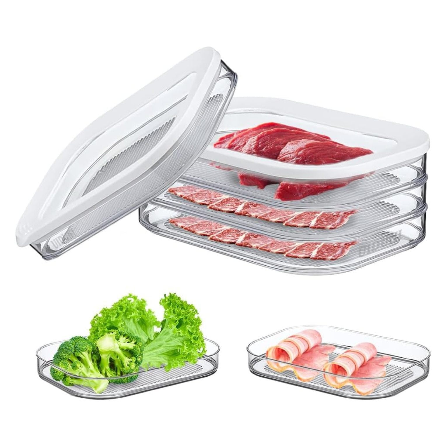 Deli Meat Container for Fridge with cold meat, Airtight fridge ...