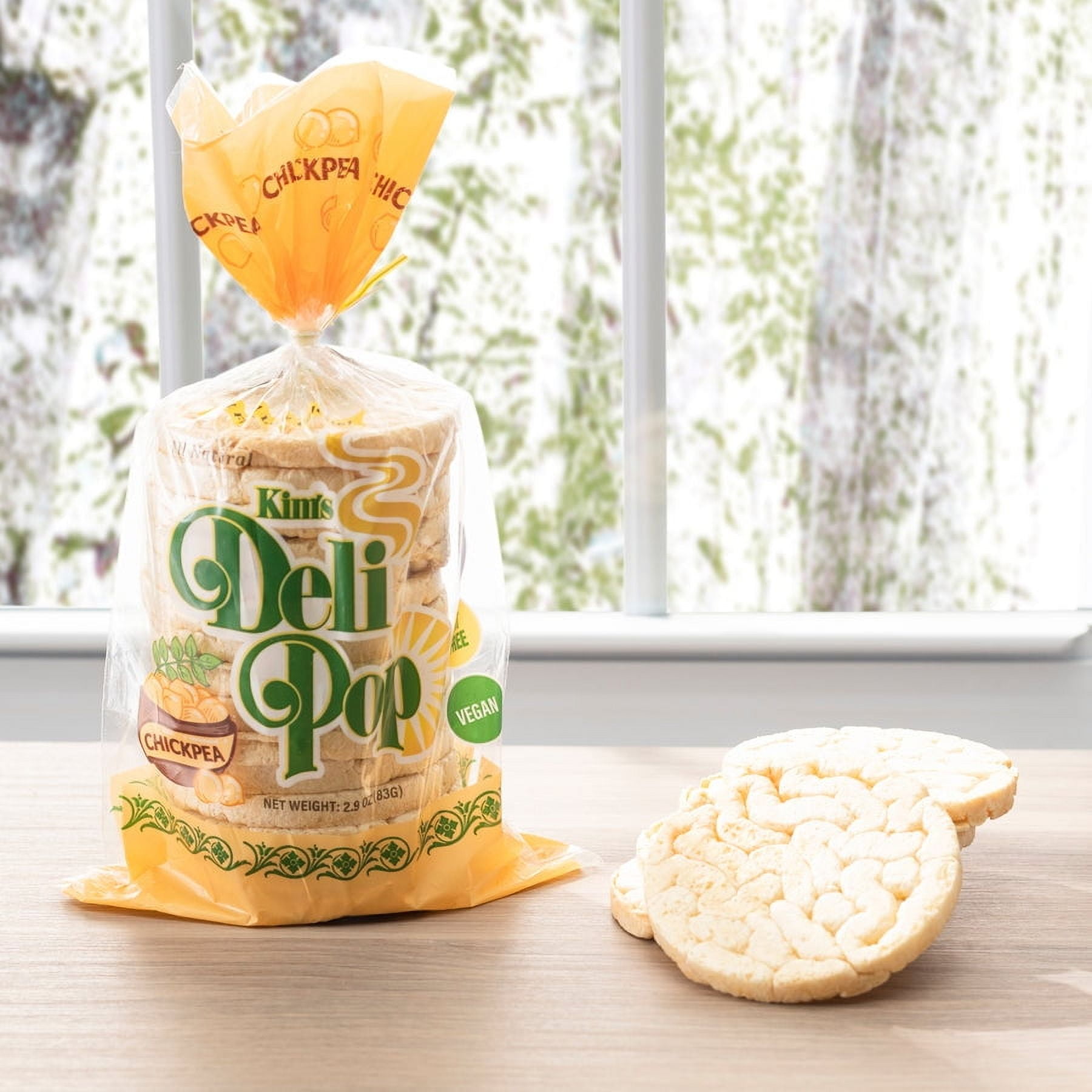 Deli Pop Grain Cakes 12 Bags | Chickpea Flavor | 20 cakes per bag | Keto, Paleo, Multigrain ...