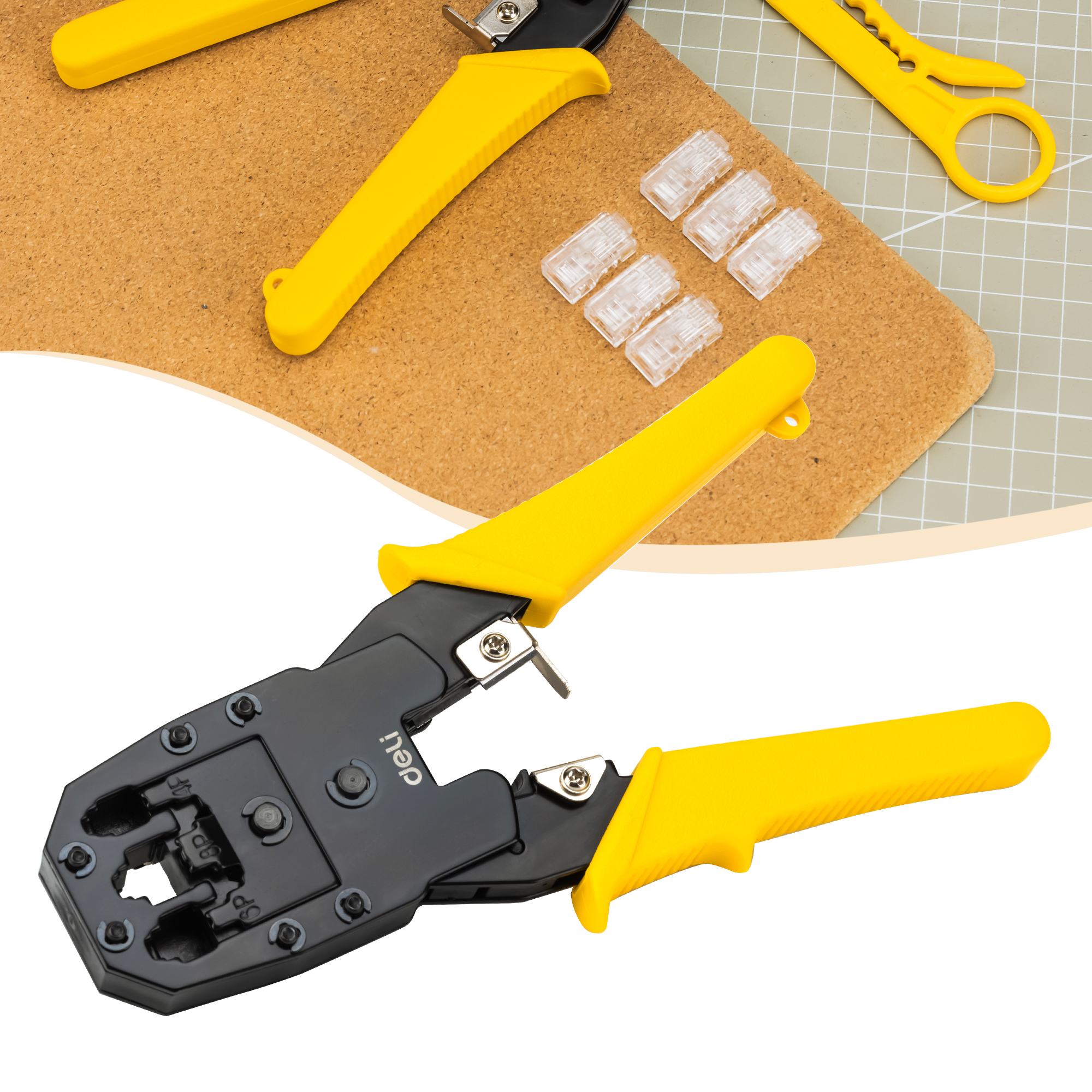 Cablevantage New RJ45 Cable Crimping Pliers Cat5 Ethernet LAN Network ...