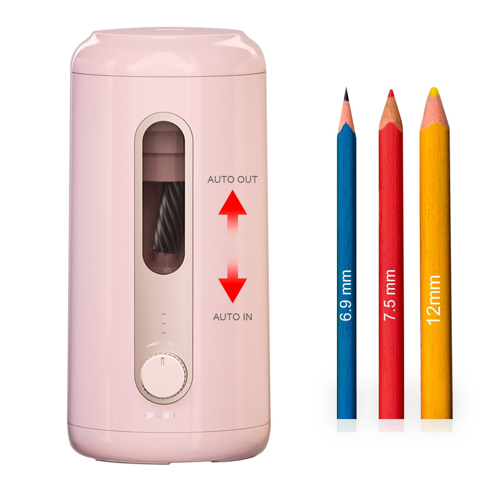 Deli Rechargeable Electric Pencil Sharpener, Fully Automatic Pencil ...