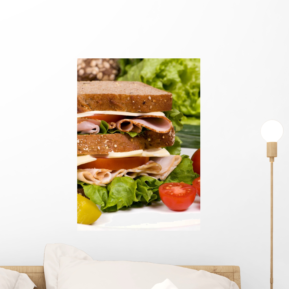 Deli Sandwich 009 Wall Mural by Wallmonkeys Peel and Stick Graphic (18 ...