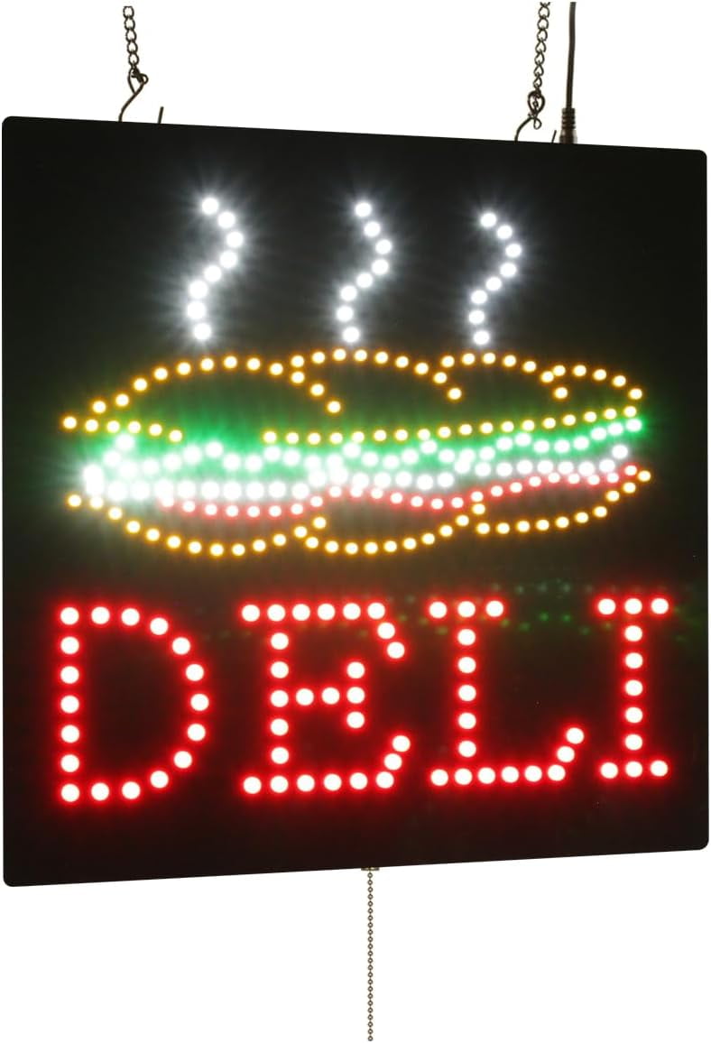 Deli Sign, 16"x16", 40x40cm, TOPKING, LED, Neon, Florescent, Signage ...