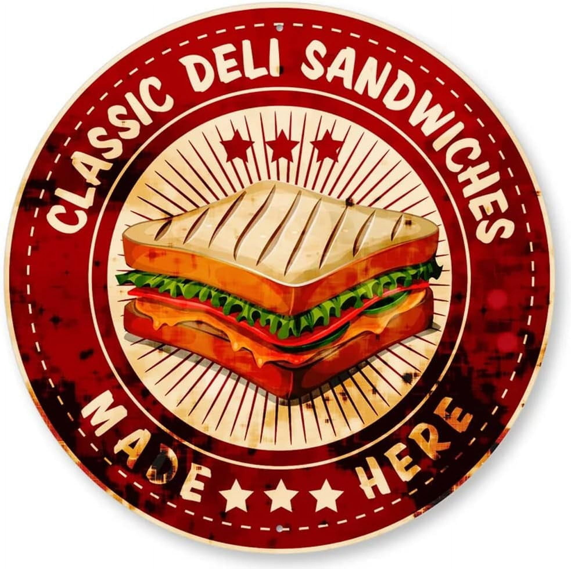 Deli Sign, Wall Art, Decor, Food Themed Sign Metal Signs 8x12 Inch ...