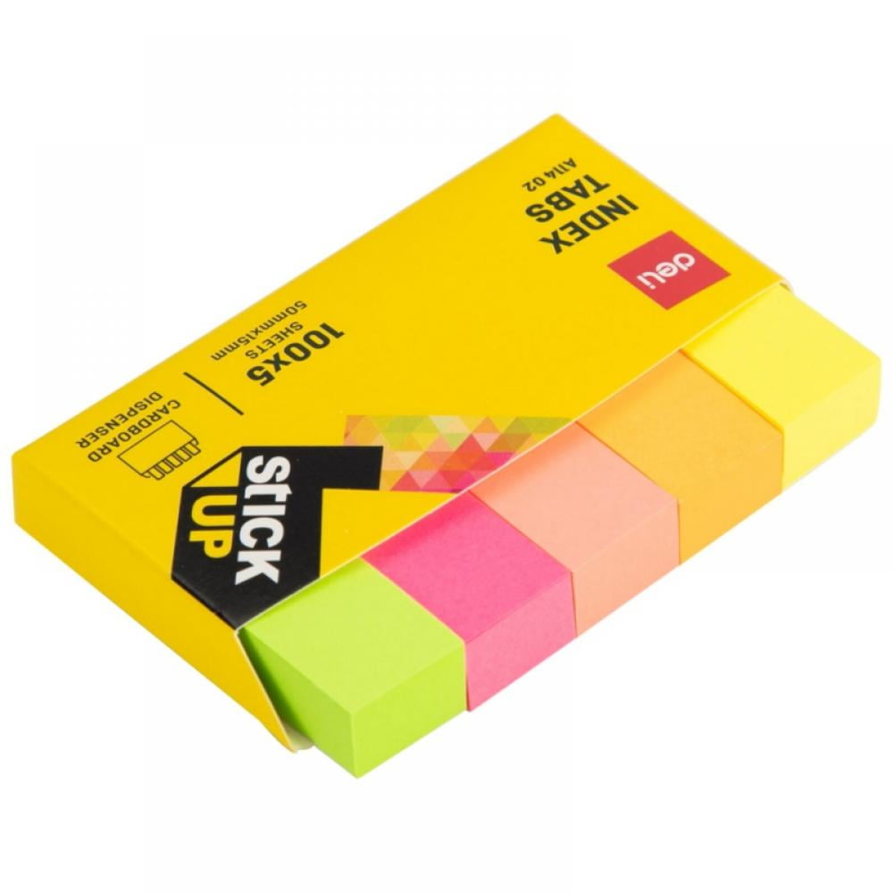 Deli Sticky Index Tabs, Writable and Repositionable File Tabs Flags ...
