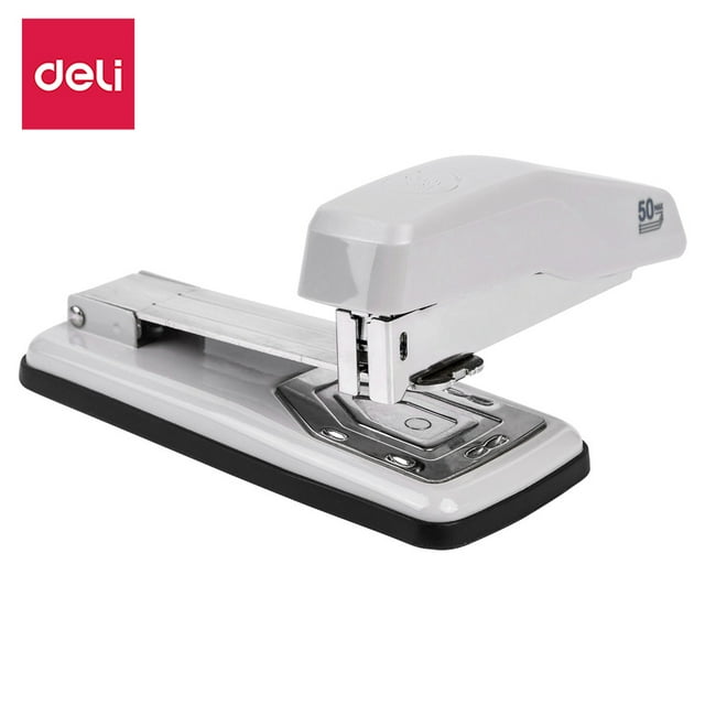 Deli Swing-Arm Swivel Stapler, 360 Degree Rotate Desktop Staplers,50 ...