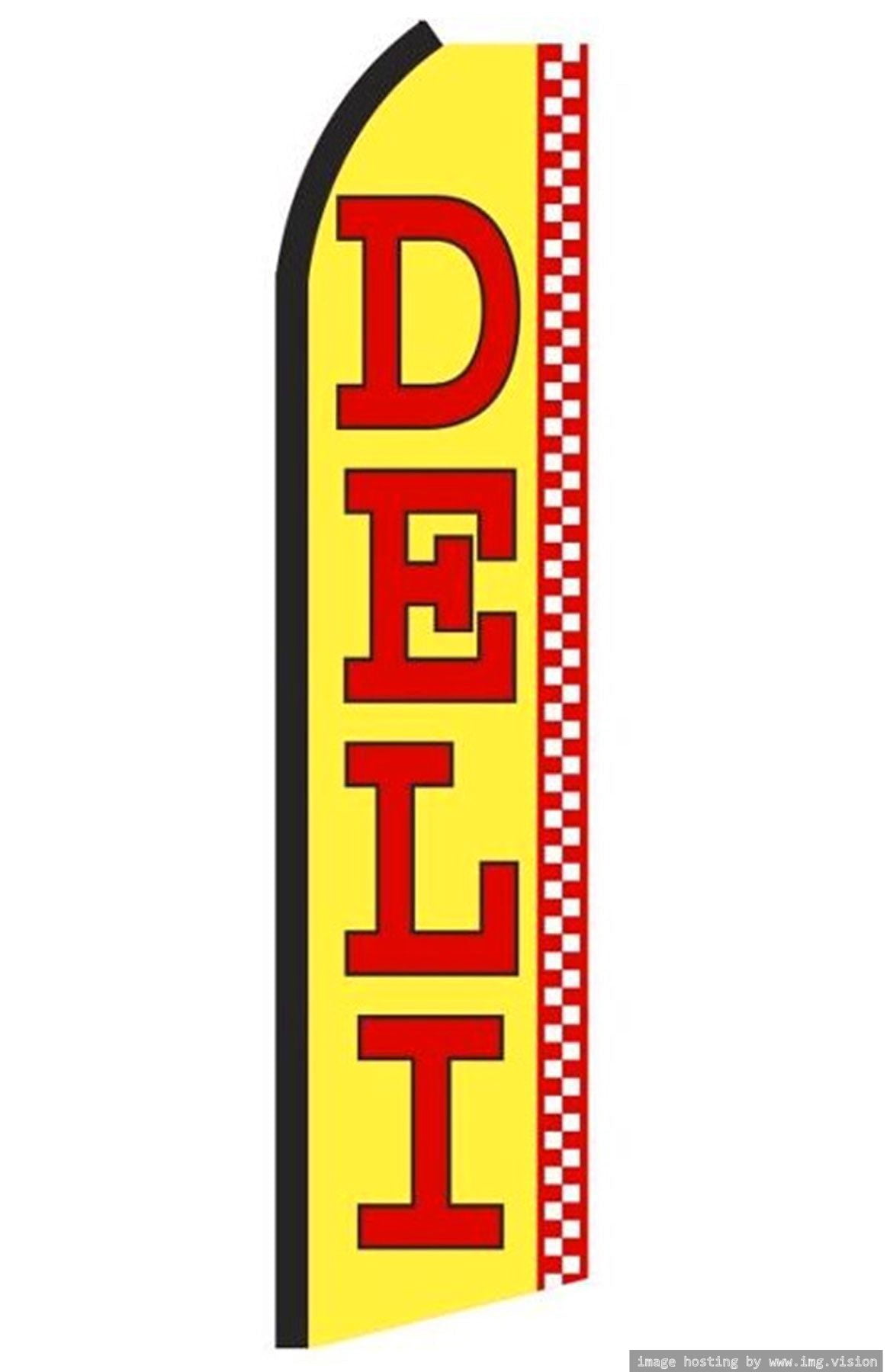 Deli Swooper flag Without Pole Advertisement /Business Flags | Feather ...