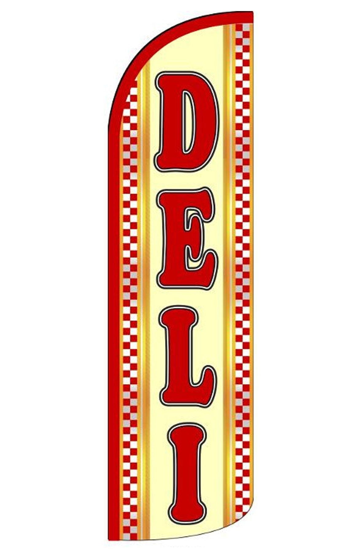 Deli Windless flag Without Pole Advertisement /Business Flags | Feather ...