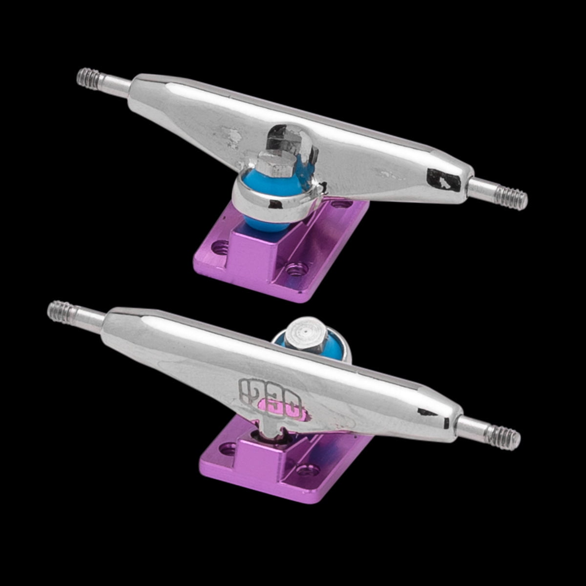 DeliDecks Fingerboard Trucks - Trux 34mm Silver and Purple - Walmart.com