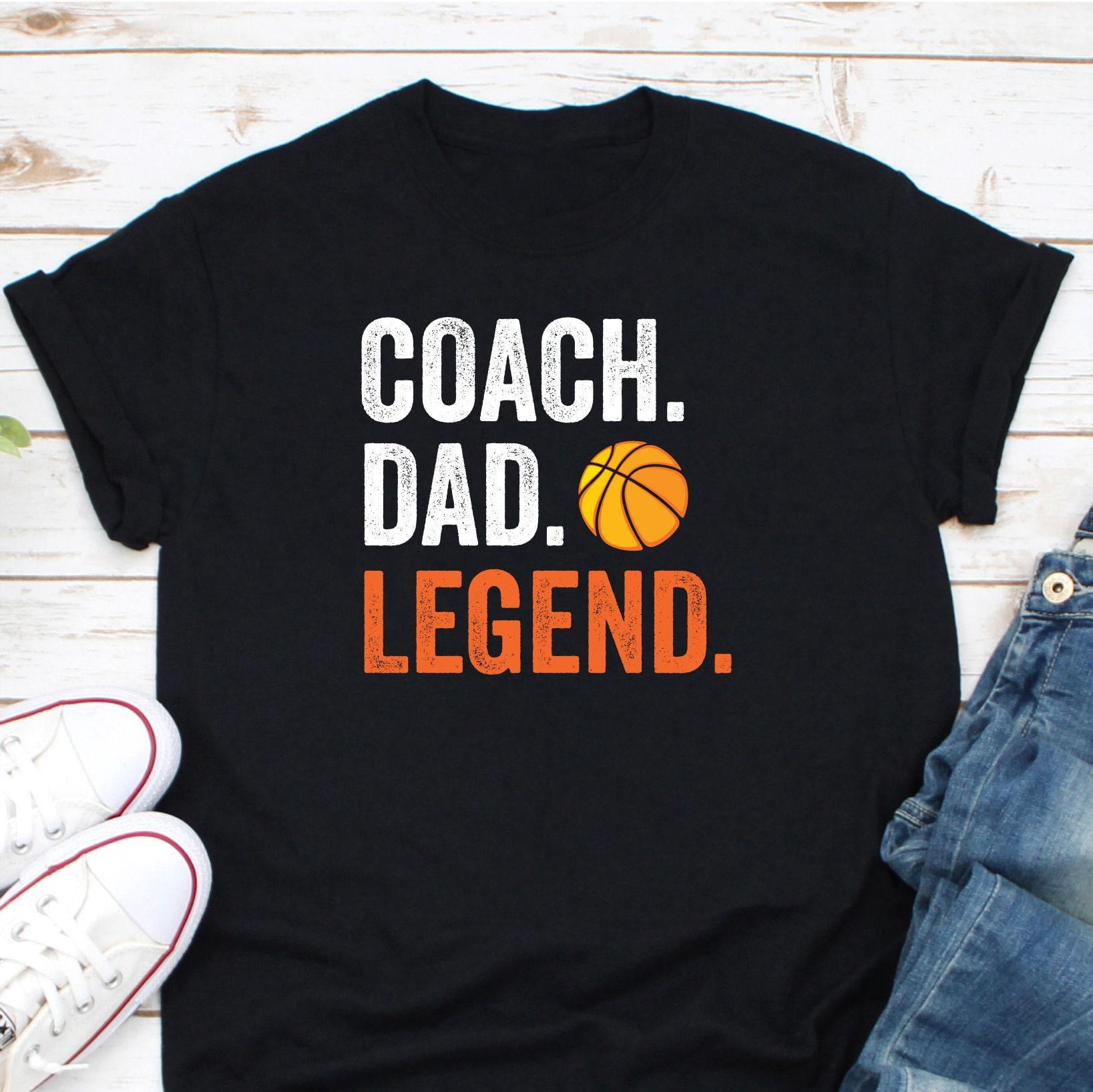 DeliFri Basketball Coach Dad Legend Shirt, Basketball Coach Shirt ...