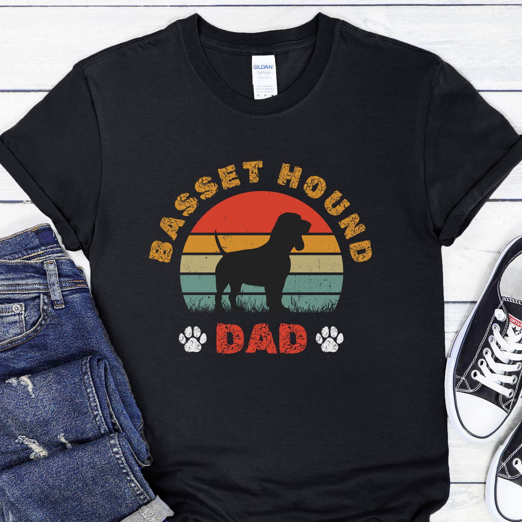 DeliFri Basset Hound Dad T-Shirt, Dog Dad Shirt, Basset Hound Gift ...
