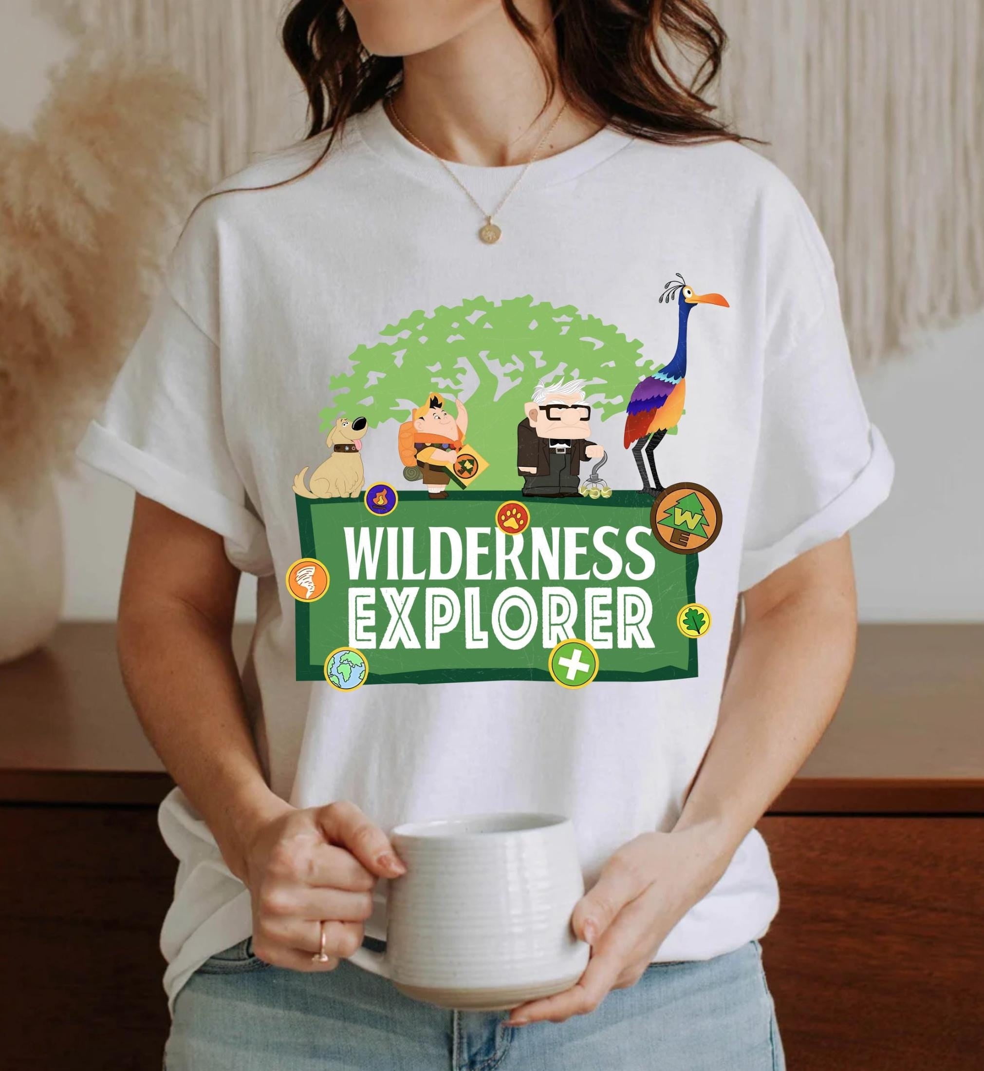 DeliFri Carl Russell Kevin Dug Wilderness Explorer Scout Badges Shirt ...