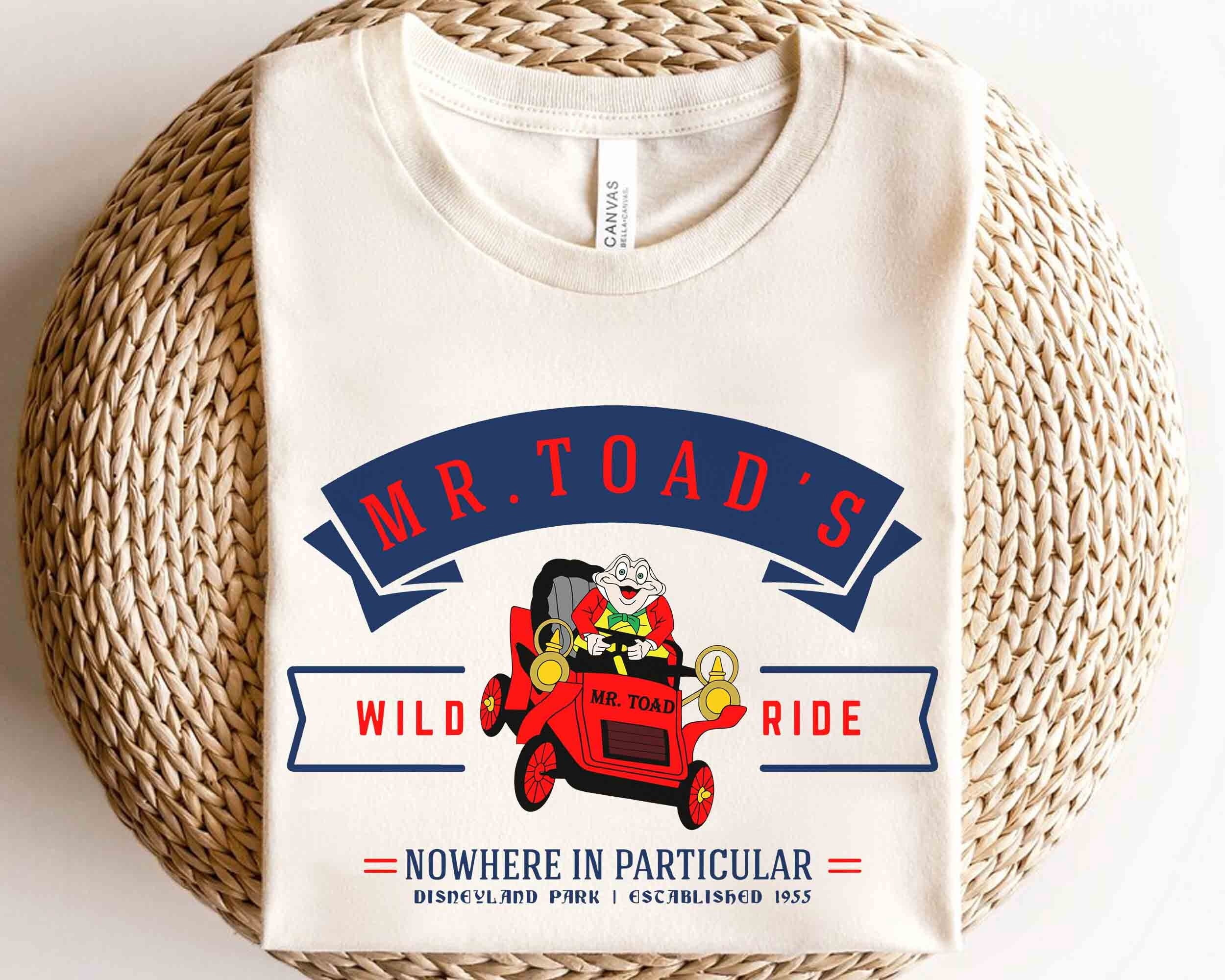 DeliFri Disney Retro Mr. Toad's Wild Ride 1955 Shirt, Mr. Toad's Taxi ...