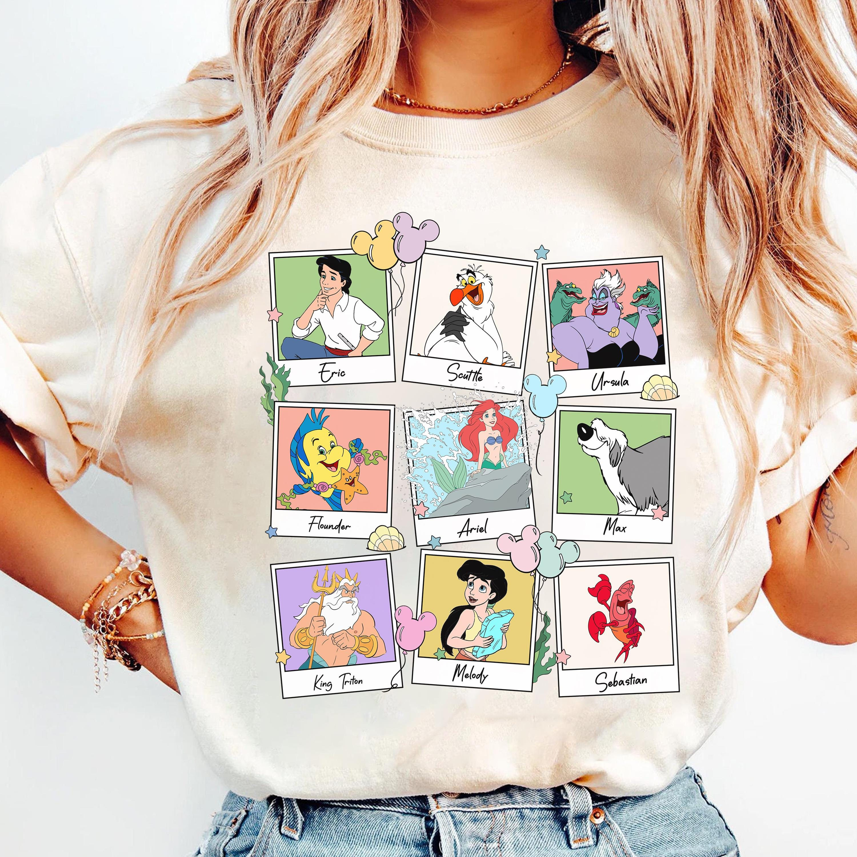 DeliFri Disney The Little Mermaid Characters Portrait shirt, Mickey ...