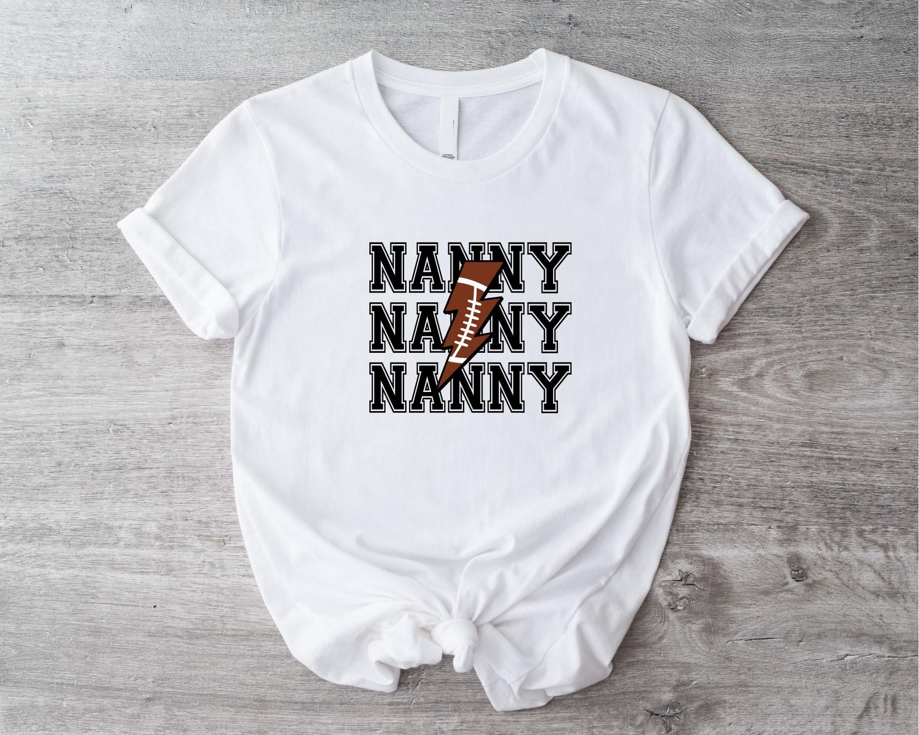 DeliFri Football Nanny T-shirt, Nanny Football Theme Shirt, Football ...