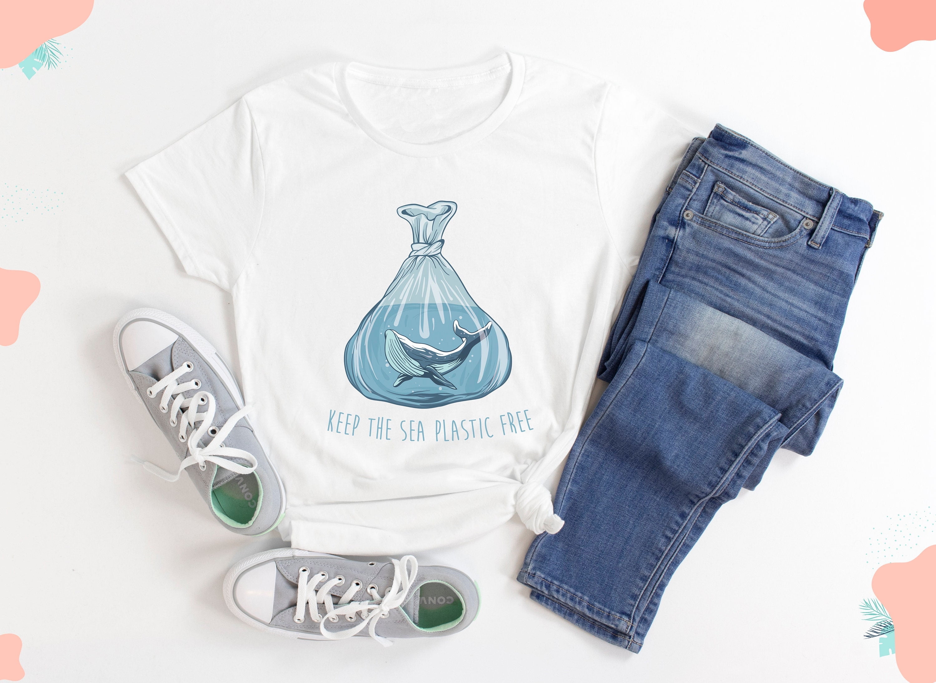 DeliFri Keep The Sea Plastic Free - Whale Shirt | Earth Day | Save The ...