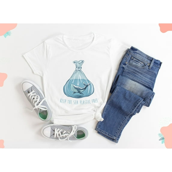 DeliFri Keep The Sea Plastic Free - Whale Shirt | Earth Day | Save The ...