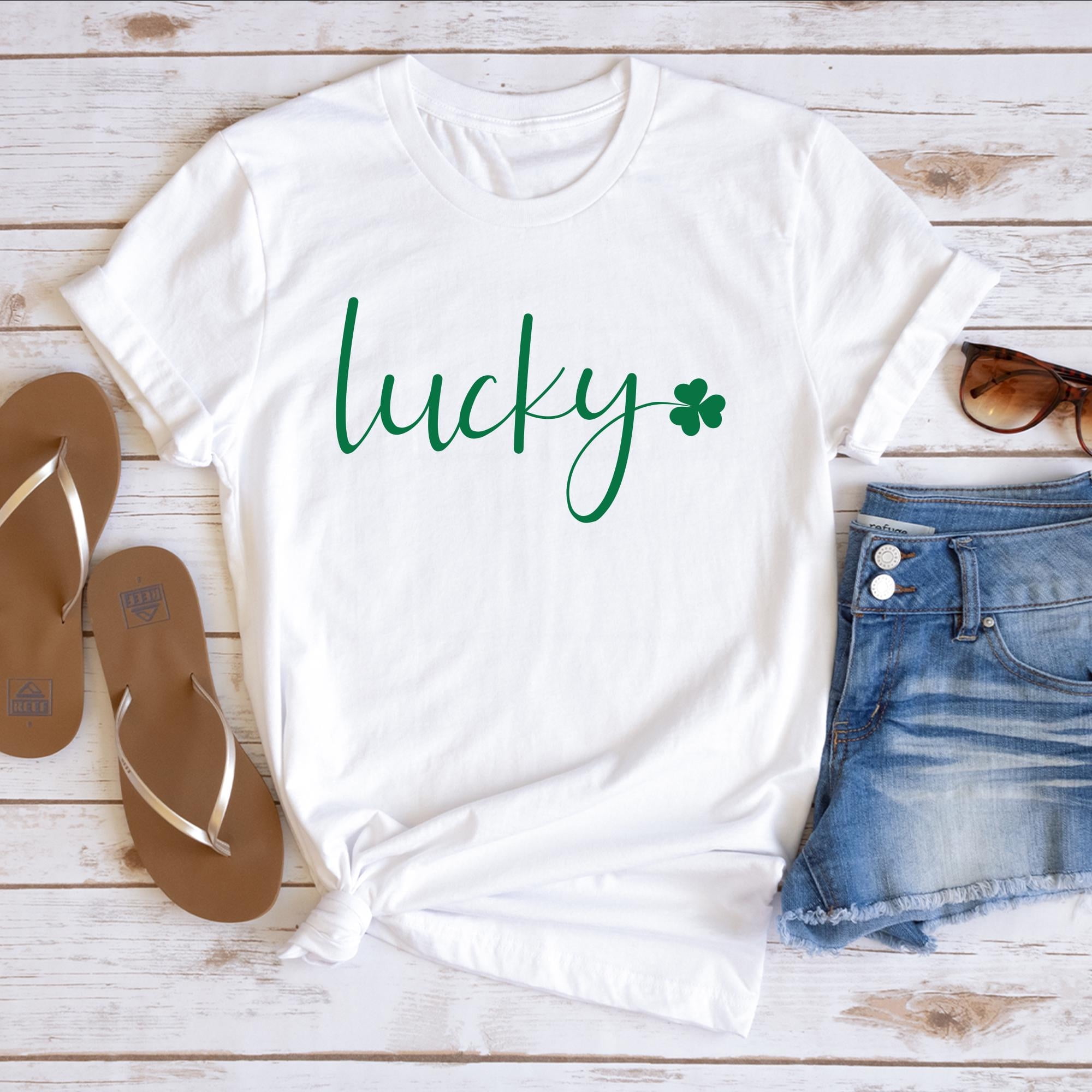 DeliFri Lucky Clover St Patricks Day Shirt: Saint Patty's Day Tee ...