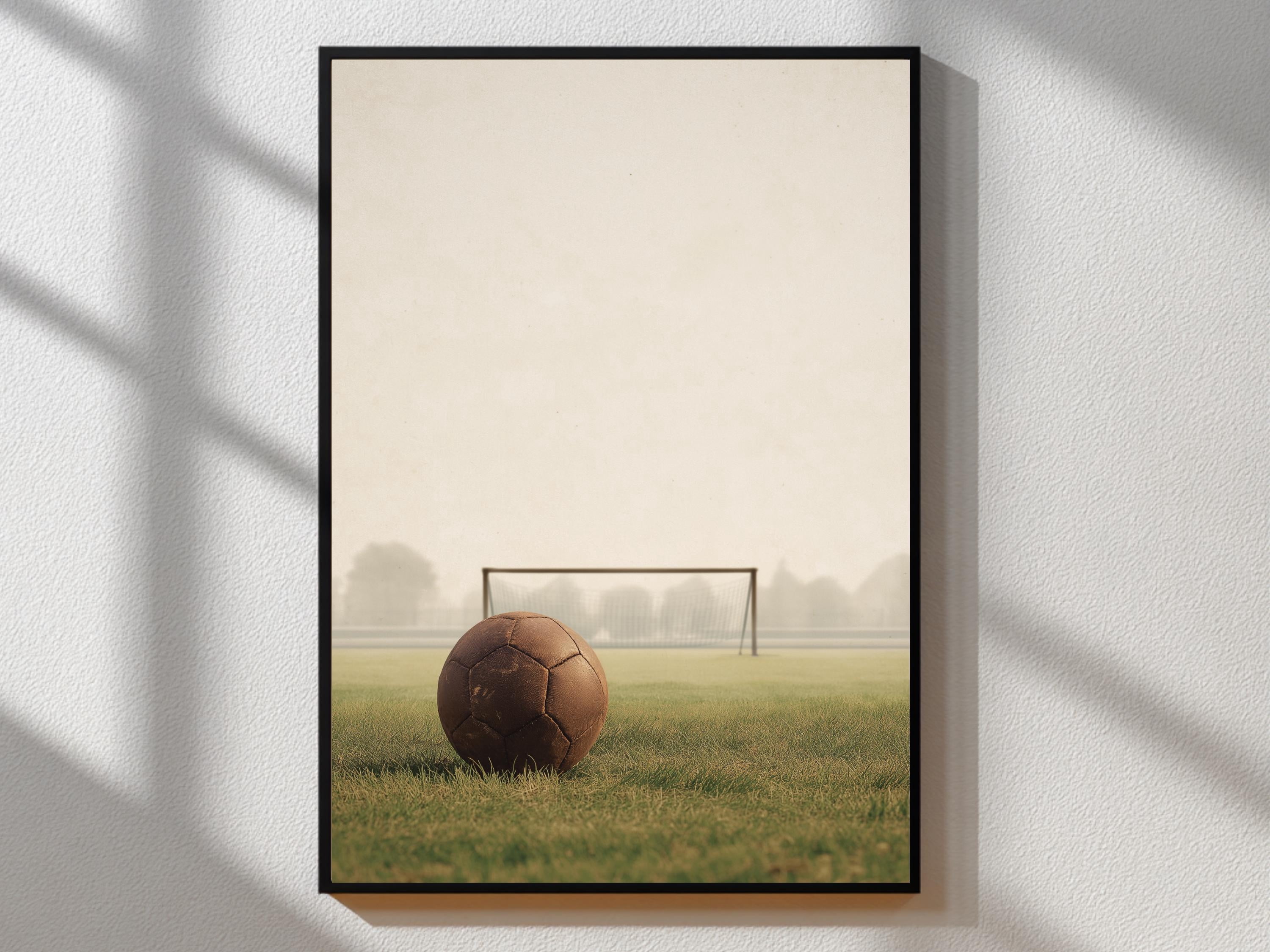 DeliFri Old Money Soccer Wall Art | Classic Sports | Football Print ...
