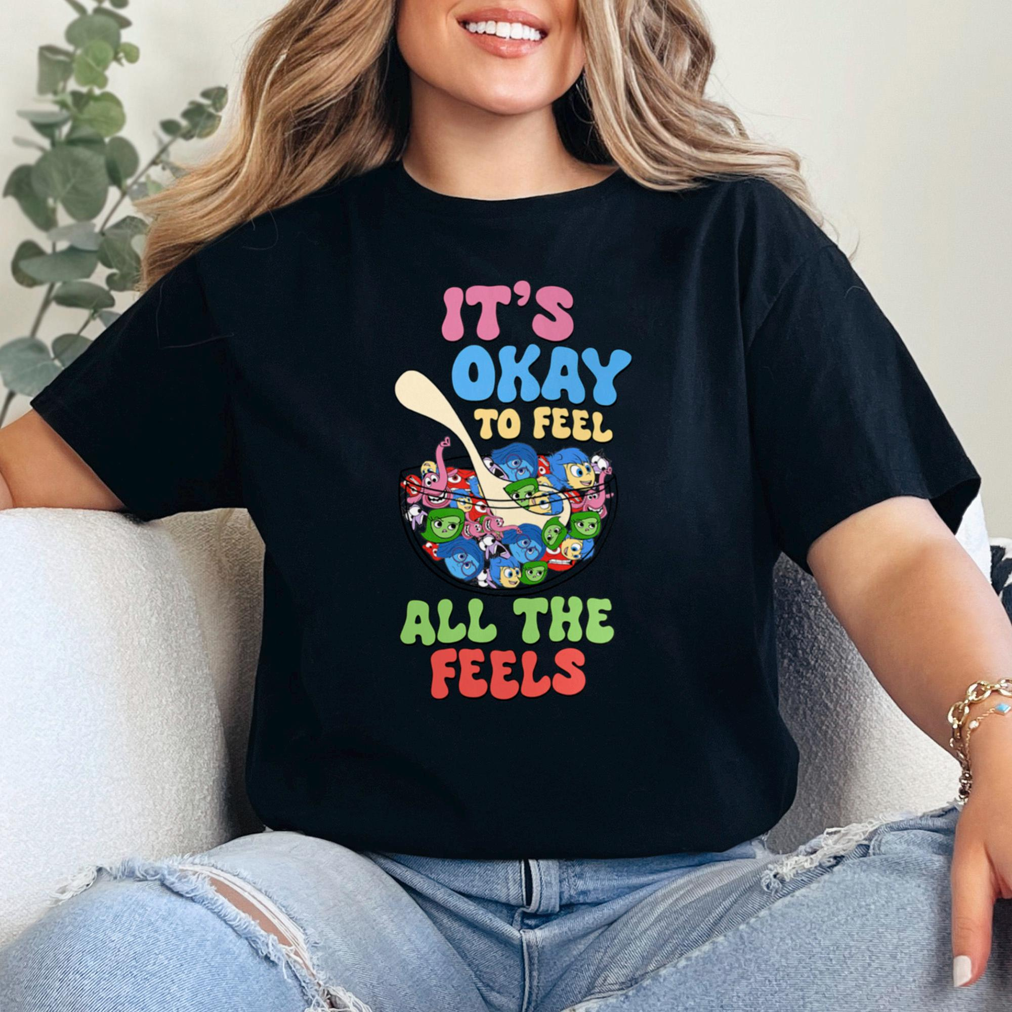 DeliFri Pixar Inside Out Shirts, It'S Okay To Feel All The Feels ...