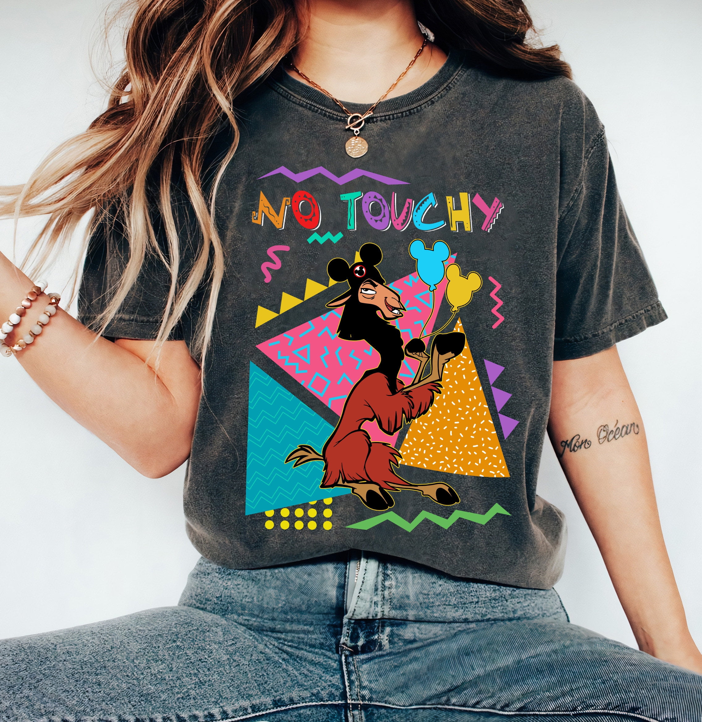 DeliFri Retro 90s Kuzco Llama No Touchy Disney Shirt, The Emperor's New ...