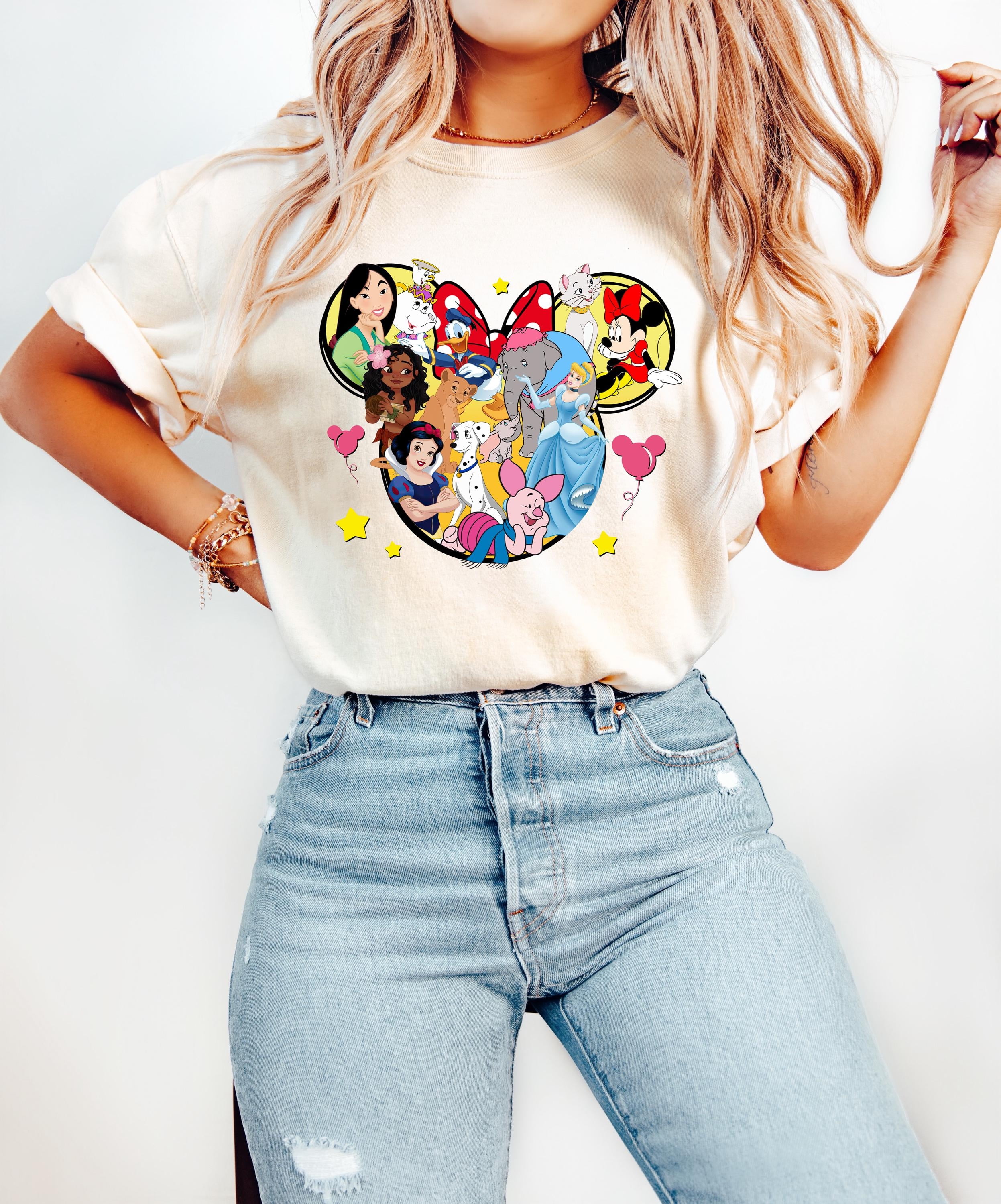 DeliFri Retro Disney Character Mom Vibes Shirt,Duchess, Perdita, Mrs ...