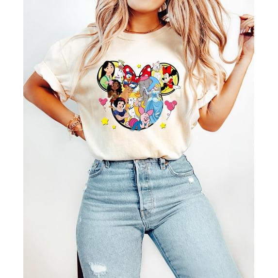 DeliFri Retro Disney Character Mom Vibes Shirt,Duchess, Perdita, Mrs ...