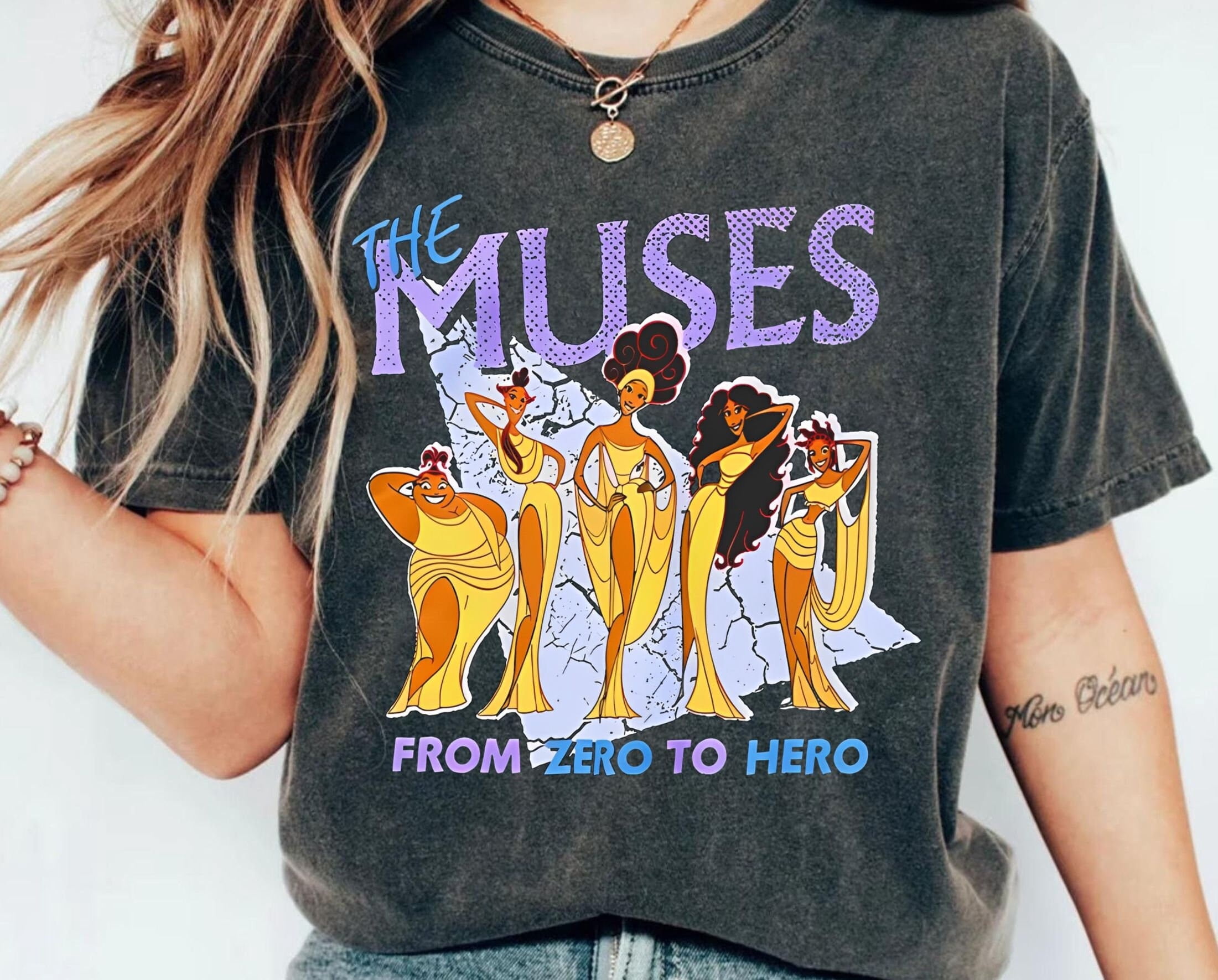DeliFri Retro The Muses Zero To Hero Shirt | Funny Disney Hercules T ...