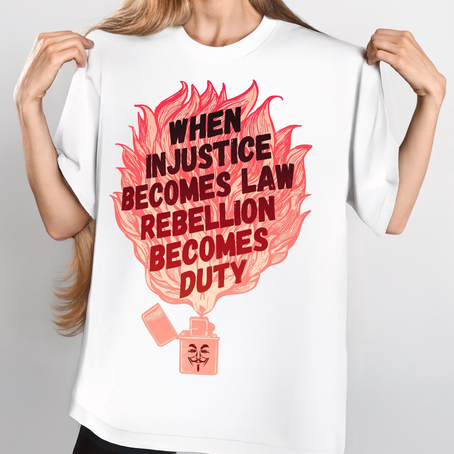 DeliFri Revolution Shirt Rebellion Graphic Tee Guy Fawkes Aesthetic ...