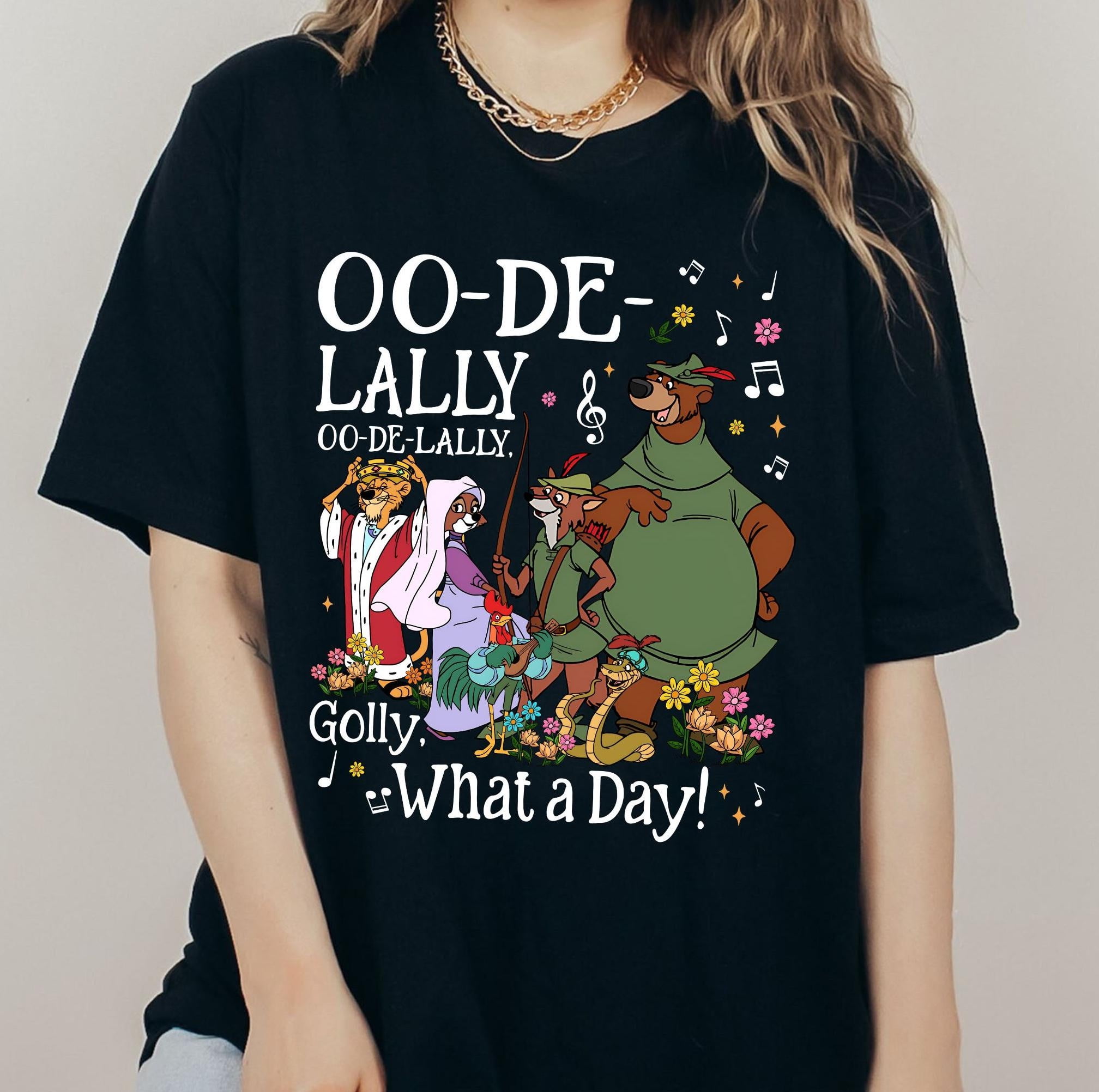 DeliFri Robin Hood Characters Oo De Lally What A Day Shirt, Mickey ...