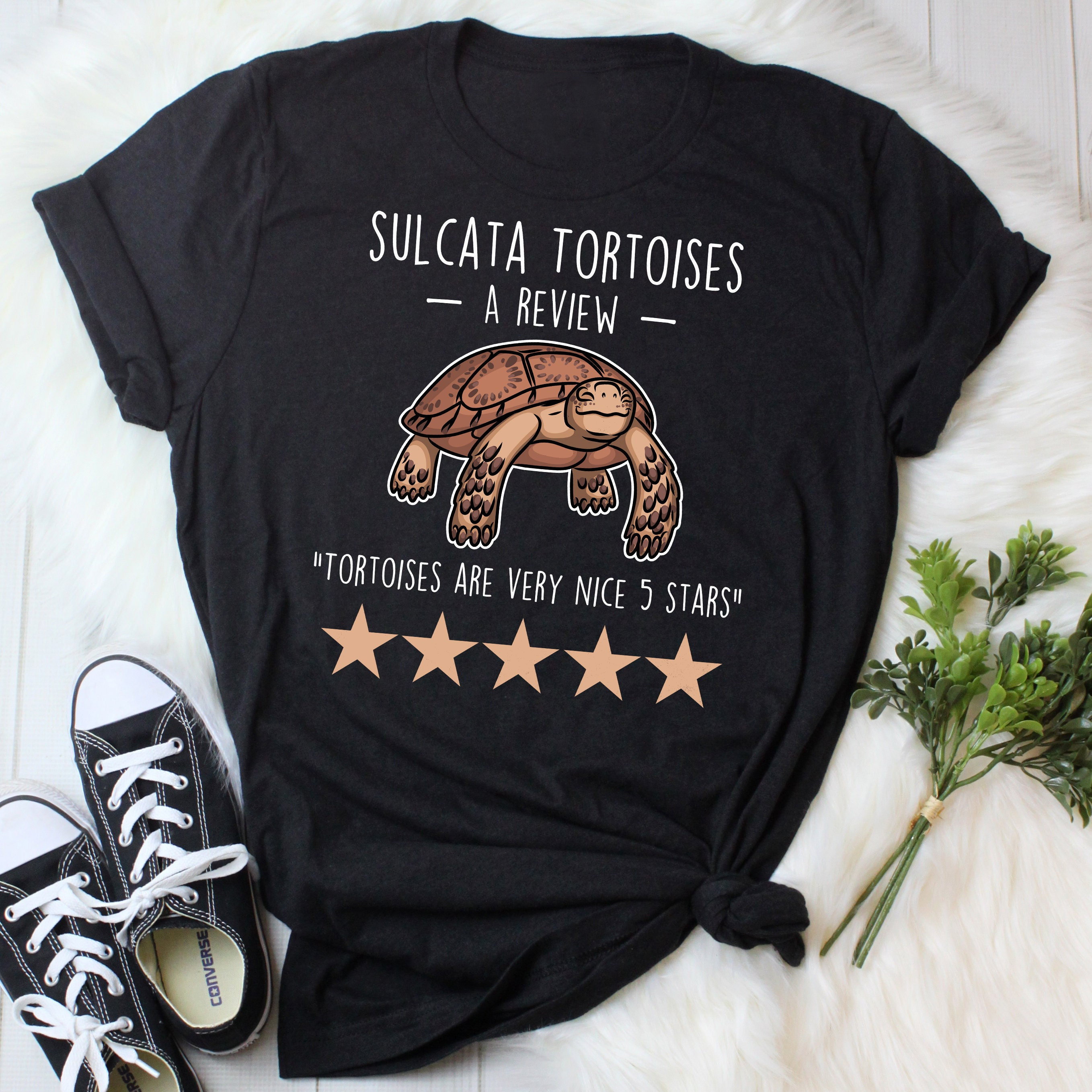 DeliFri Sulcata Tortoise Shirt, Women, Men, Pet Reptile Tshirt, Turtle ...