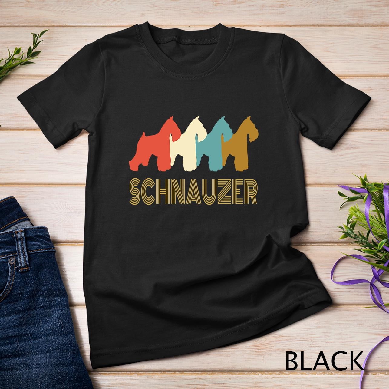 DeliFri T-Shirt Miniature Schnauzer Long Sleeve Design For Miniature ...