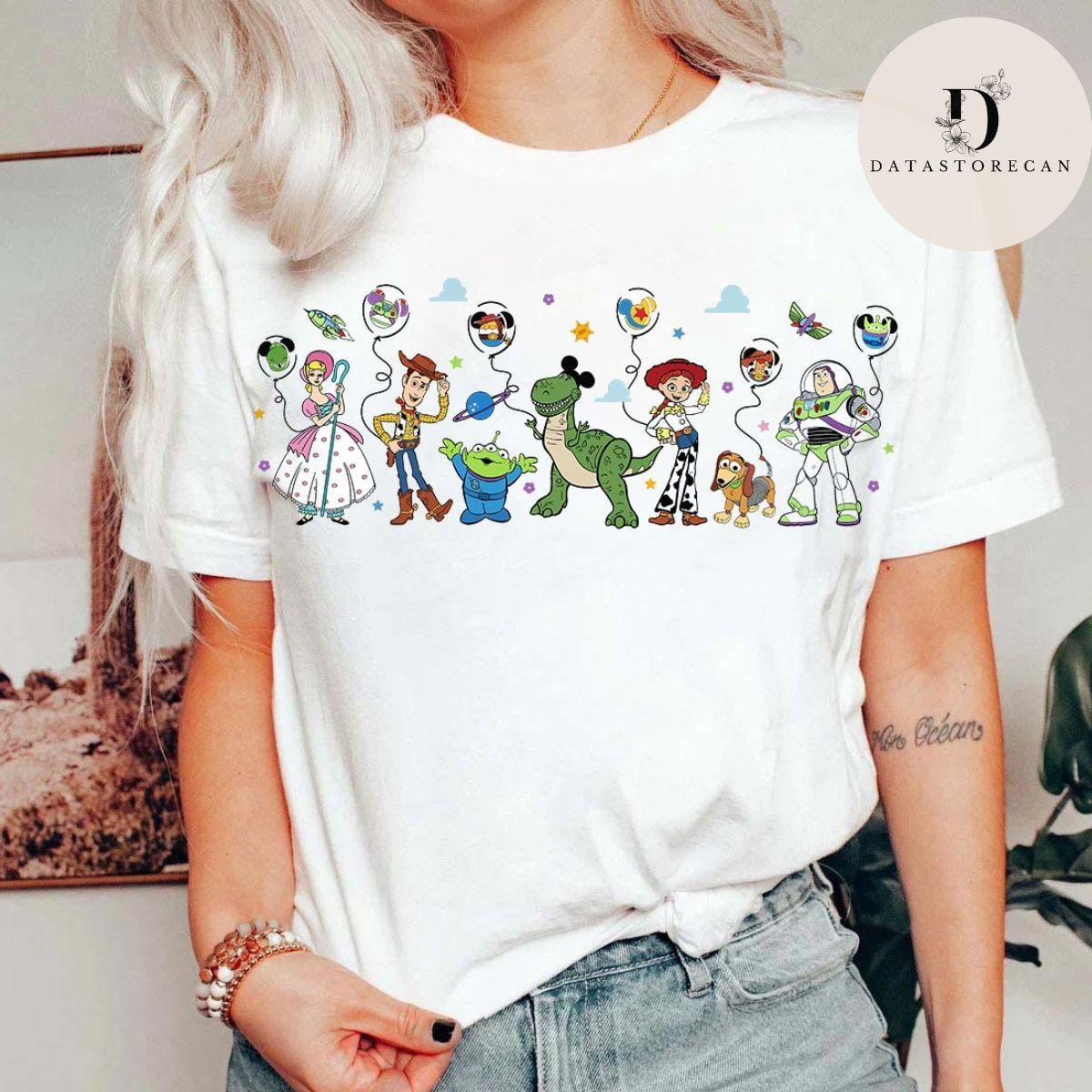 DeliFri Toy Story Mickey balloon shirt, WDW Disneyland trip Tee, Woody ...