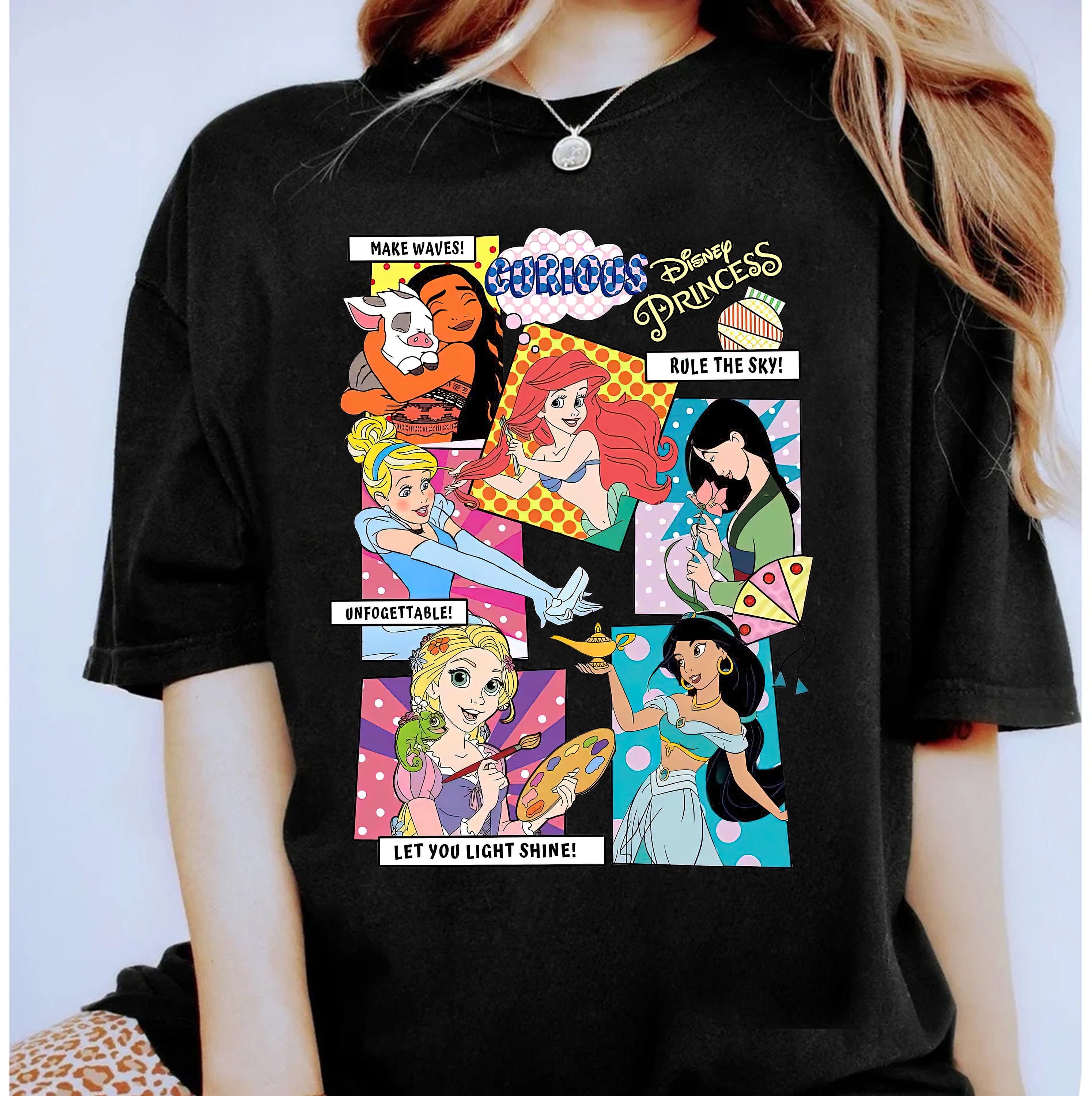 DeliFri Vintage Disney Princess Shirt, WDW Princess Trip Shirt , Ariel ...