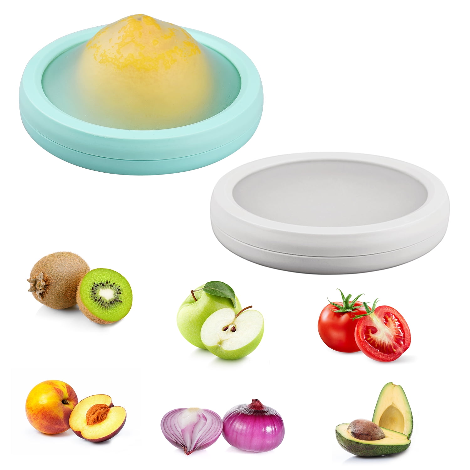 DeliOne Flex'n Fresh Stretch Pod- Set of 2- Silicone - Reusable food ...