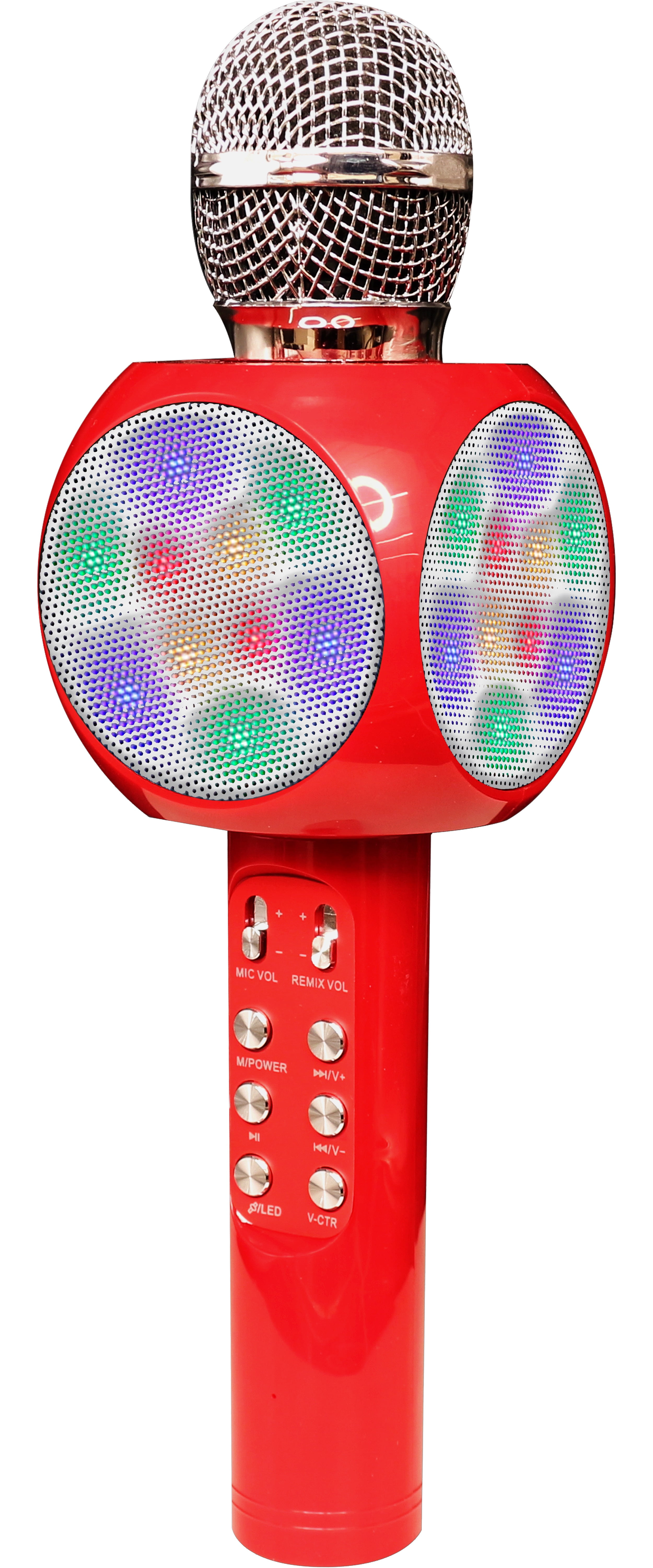 Delia's 3-In-1 Portable LED Light-Up Karaoke Microphone Speaker ...