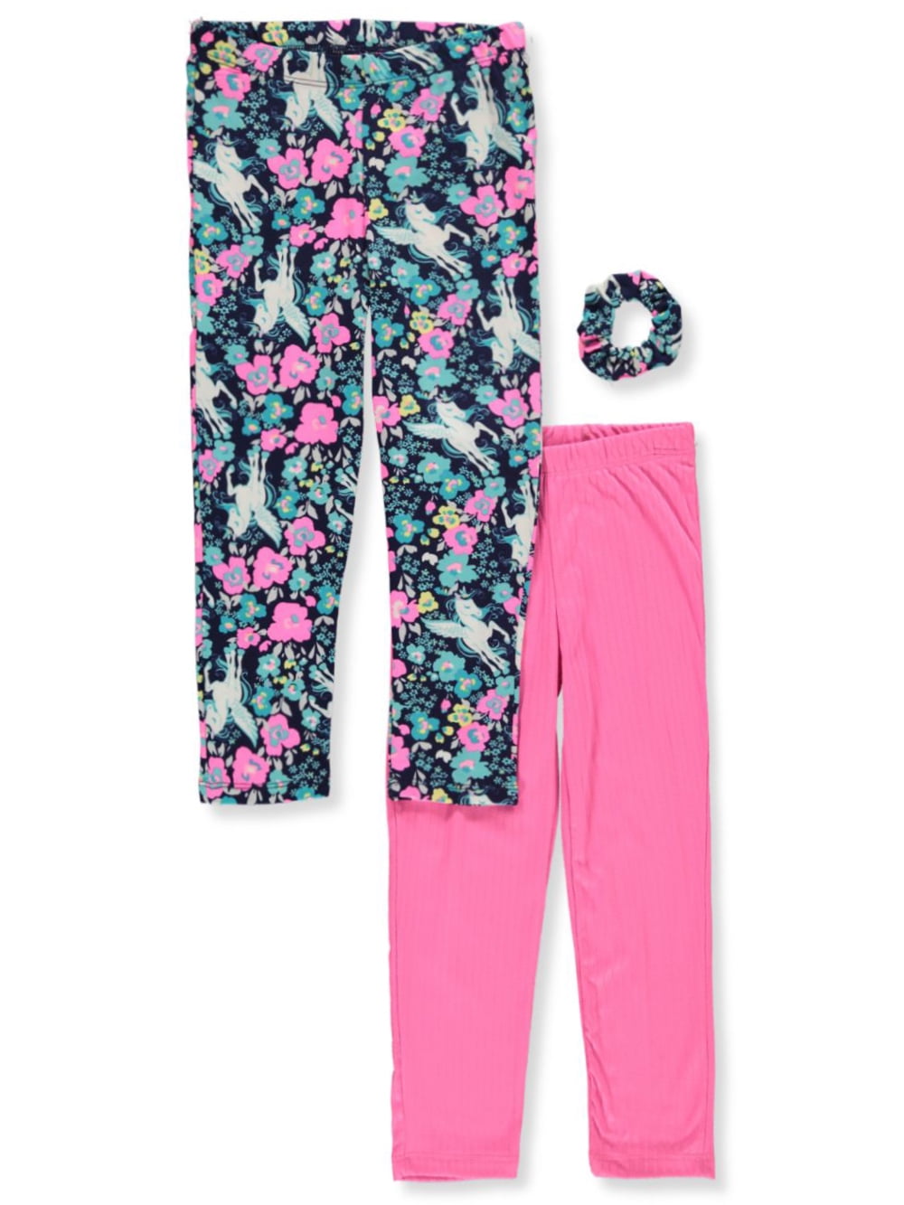 Delia's Girl Girls' 3-Piece Leggings Set With Accessory - navy/pink, 4 ...