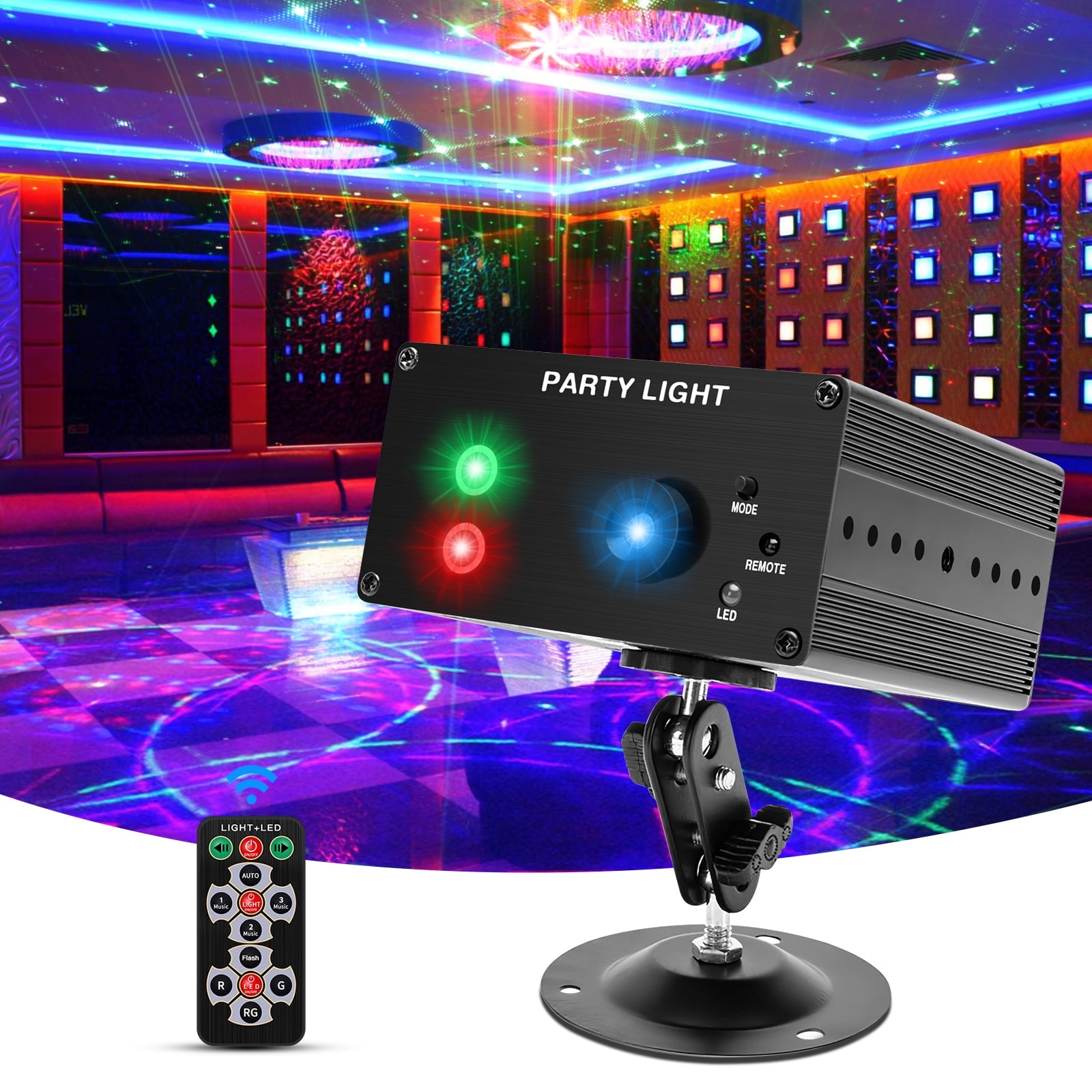 Delibang Party Light Indoor Freestanding LED Pattern Projector ...