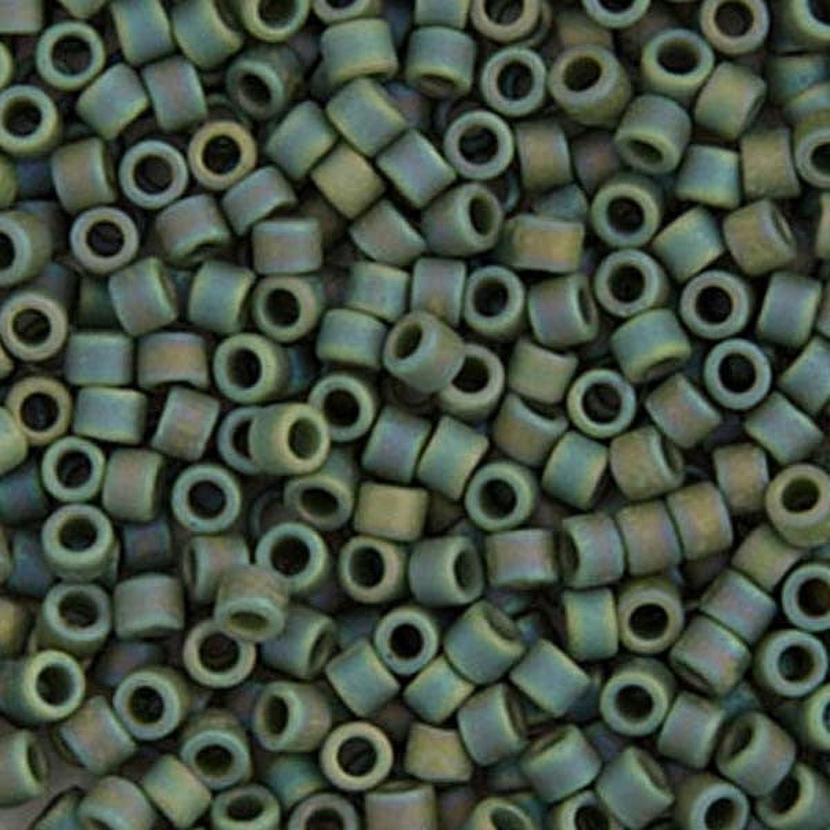 Delica 11/0 RD Green Avocado Opaque AB Matte - Walmart.com