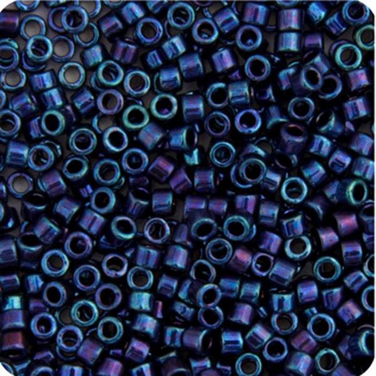 Delica 11/0 RD Purple AB Metallic Gold Luster - Walmart.com